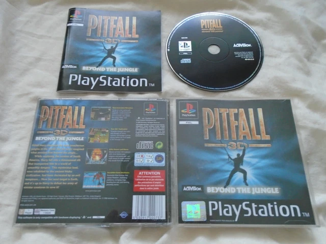 PITFALL 3D BEYOND the Jungle PS1 (COMPLETE) Bruce Campbell Sony ...