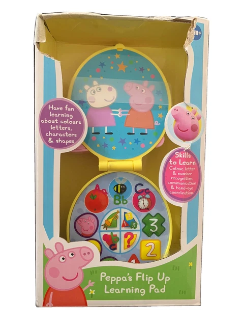 PEPPA PIG PEPPA'S Educational Interactive Flip Up Learning Pad £4.99 ...