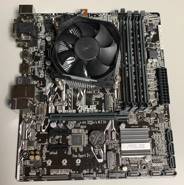 ASUS B250M-A MOTHERBOARD Intel Core i7-7700 Fan CPU Fan Used Microatx £ ...