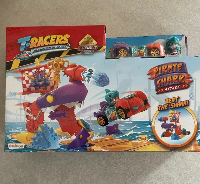 NEW T -RACERS Pirate Shark Attack Beat The Shark Playset Game. £7.95 ...
