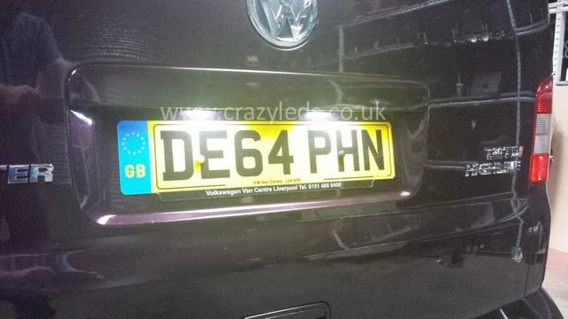 FITS VW CADDY T5 T6 Transporter Canbus 6000k White LED number plate ...