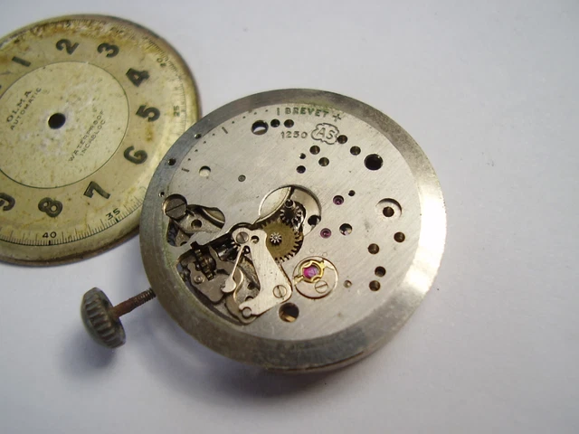 VINTAGE AS1250 BUMPER automatic movement for spares or repair £11.50 ...