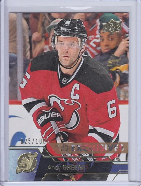 CARTE HOCKEY EXCLUSIVE Andy Greene 2016 pont supérieur 114 grade MT SN 025/100 EUR 4,04 ...