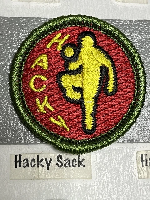 HACKY SACK GAME Fun Merit Badge Patch Boy Scout Patch Funny Spoof Bs $4 ...