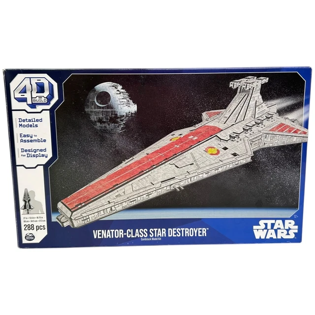 STAR WARS 4D Build Venator-Class Star Destroyer Cardstock Model Kit ...