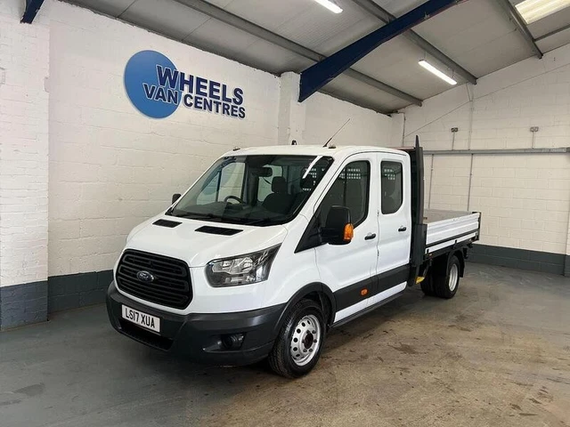 2017 FORD TRANSIT 2.0 350 130PS DOUBLE CAB DROPSIDE TRW PANEL VAN ...