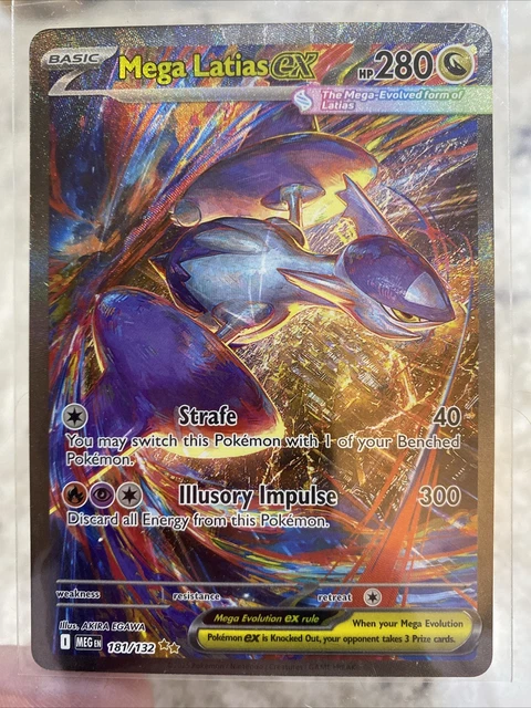 POKEMON TCG MEGA Evolution Mega Latias Ex English Ultra Rare 181/132 ...