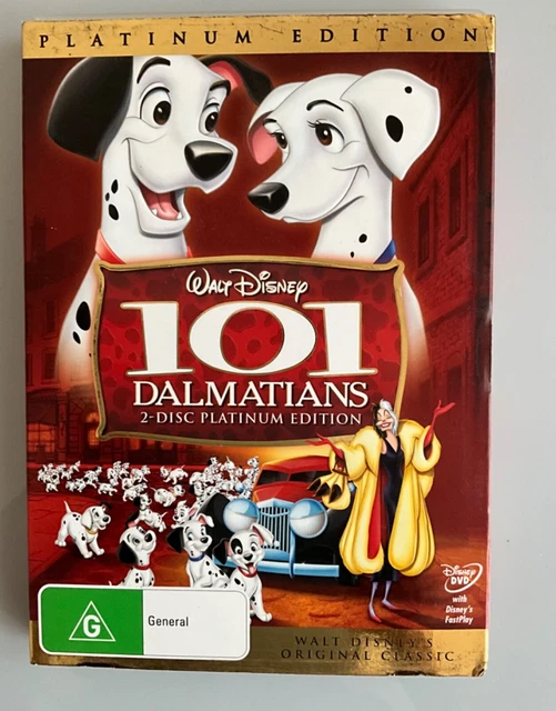 101 DALMATIANS ~ DVD 2 x Disc Platinum Edition Walt Disney Original ...