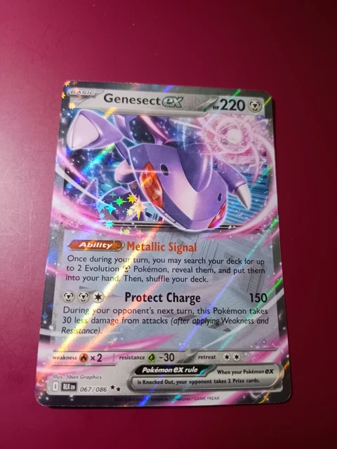 POKÉMON TCG GENESECT EX 067/086 SV Black Bolt Double Rare Holo Near Mint £2.00 - PicClick UK