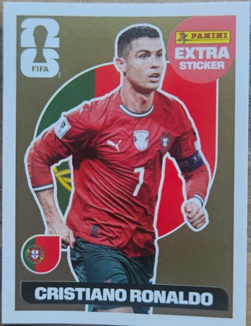 PANINI FIFA WORLD Cup 2026 GOLD Extra Sticker Cristiano Ronaldo ...