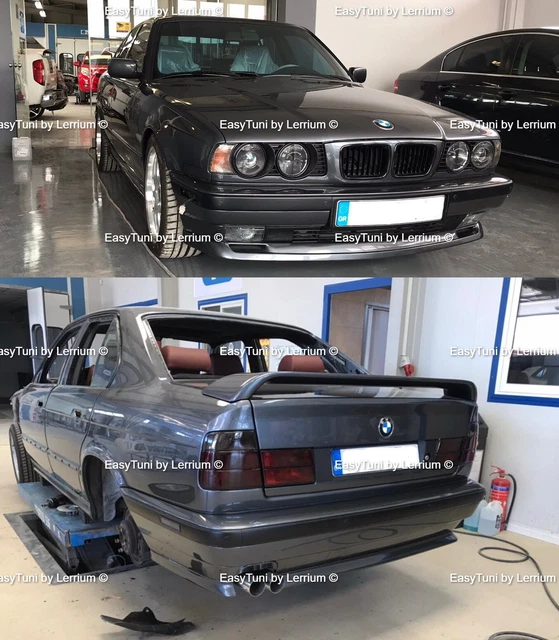 ABS PLASTIK BMW E34 mtech body kit spoiler lip front rear bumper Fit ...