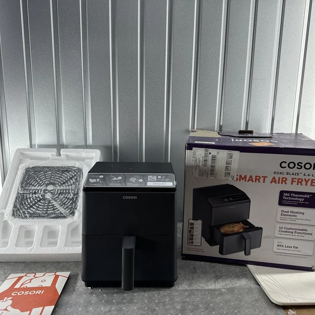 COSORI SMART AIR Fryer Oven Dual Blaze 6.4L, Dual Heating Elements ...