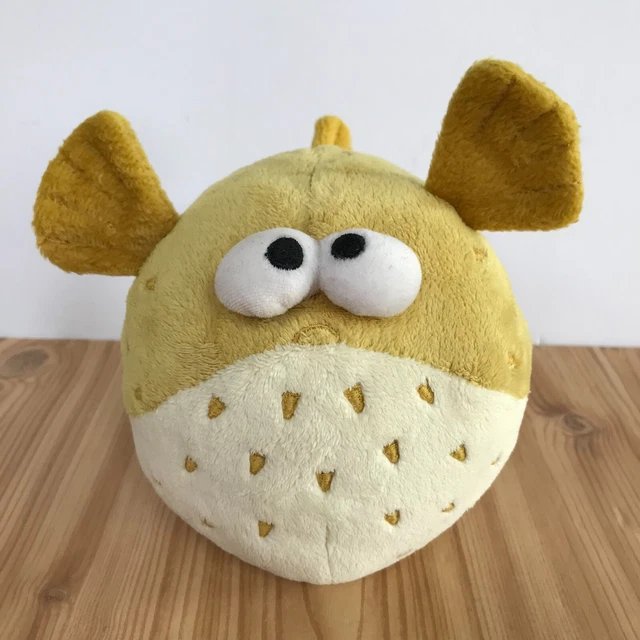 FINDING NEMO BLOAT the Puffer Fish Soft Toy Plush Disney Pixar Yellow ...