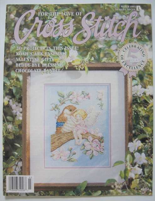 FOR THE LOVE of Cross Stitch Magazine Back Issue March 1993 £6.35 ...