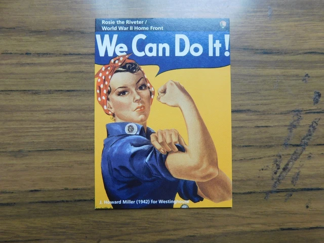 ROSIE THE RIVETER We Can Do It! World War 2 Poster USA NHS c2014 £3.49 ...