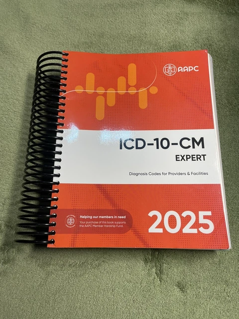 ICD-10-CM COMPLETE CODE Set 2025 Spiral Bound by AAPC £28.67 - PicClick UK