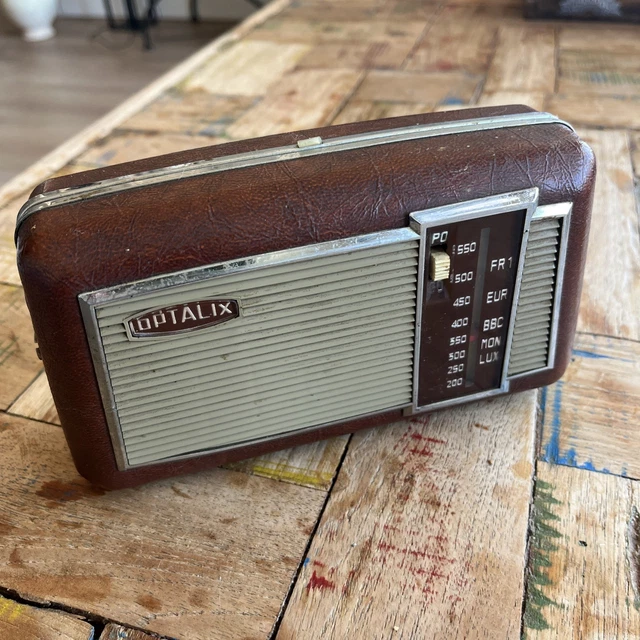 POSTE DE RADIO Vintage OPTALIX Saint-James Transistor 1968 marron EUR ...