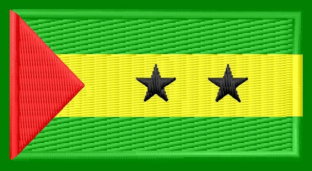 FLAG SAINT THOMAS and Principe Drapeau et Principe ecusson brodé patche ...