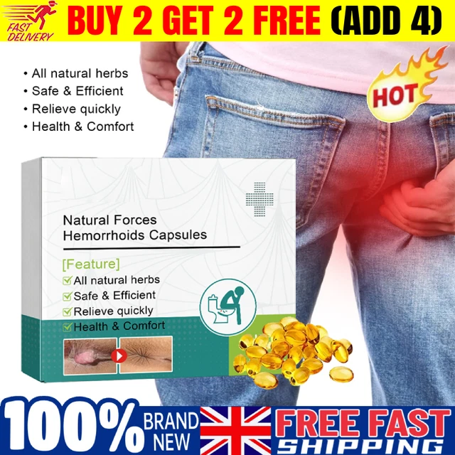 7PCS NATURAL HERBAL Strength Hemorrhoid Capsules, Hemorrhoid Treatment ...