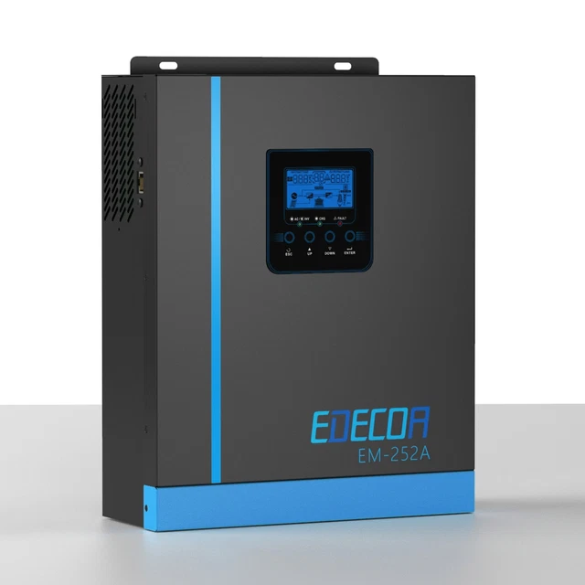 EDECOA 3000W 24V Solar Wechselrichter Hybrid Sinus MPPT 80A 90-450VDC EUR 209,99 - PicClick DE