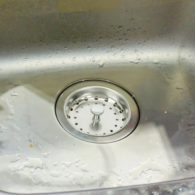 2 PZ FILTRO bagno perdite acqua lavello inox copertura scarico ...