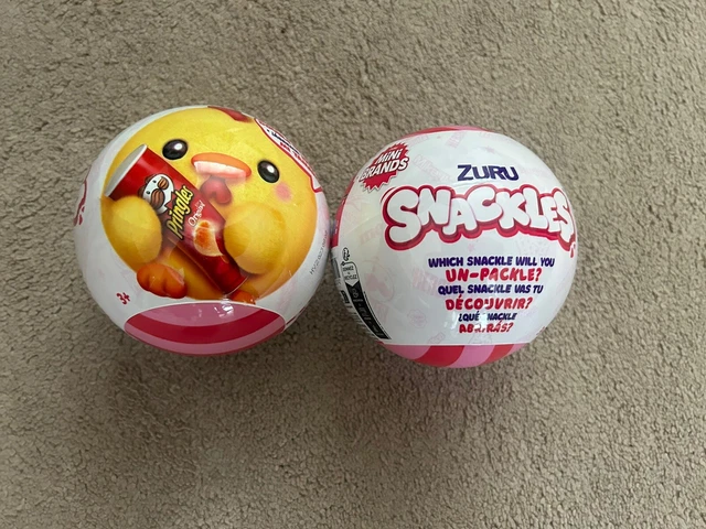 2 X SNACKLES Small Series 1 Wave 2 Assorted - Surprise Small Soft Plush ...