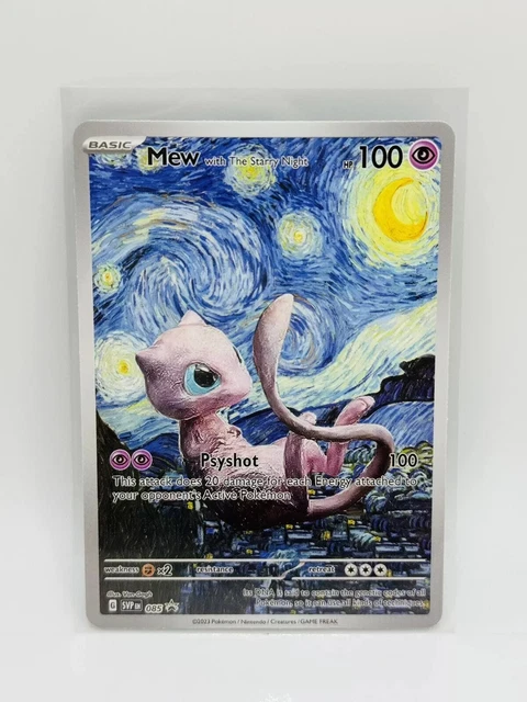 CARTE POKÉMON MEW with The Starry Night Van Gogh SVP EN 085 Pokemon EUR ...