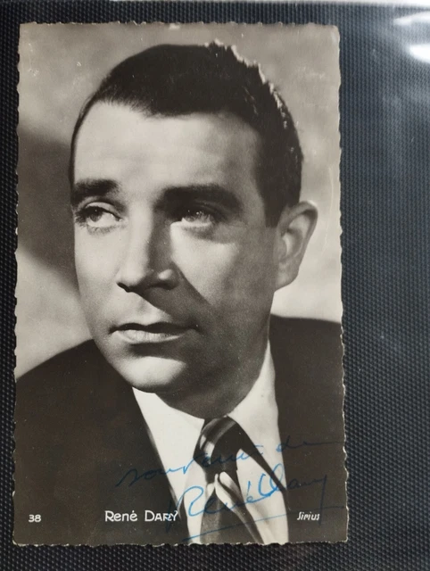 PHOTO DÉDICACÉE ORIGINALE signée René Dary cinéma français EUR 14,00 ...
