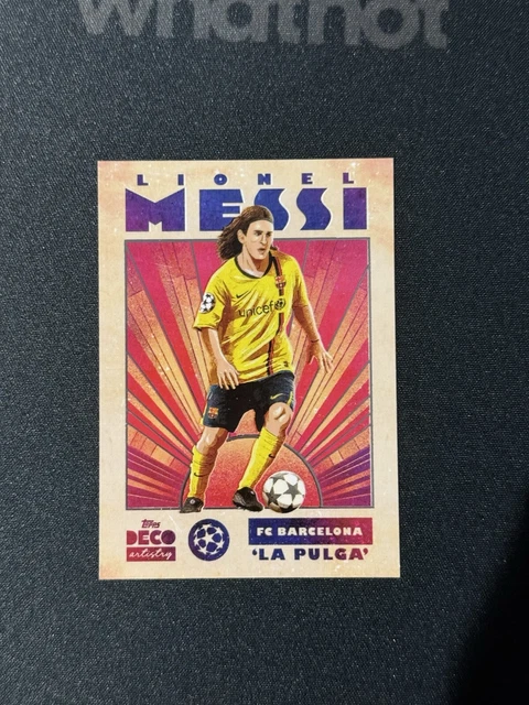 TOPPS DECO 2024/2025 Lionel Messi FC Barcelona La Pulga Artistry Insert ...