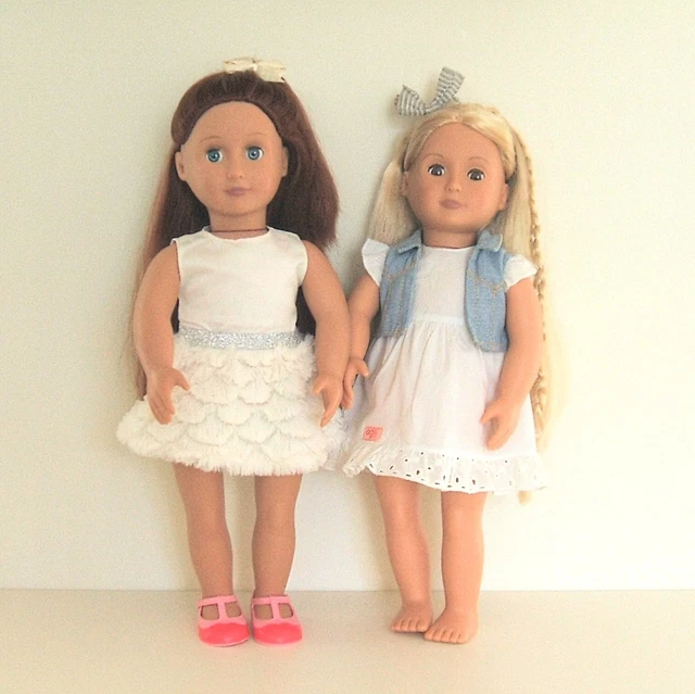 OUR GENERATION DOLLS, Phoebe Hair Grow and Doll in Holiday Hope dress £ ...