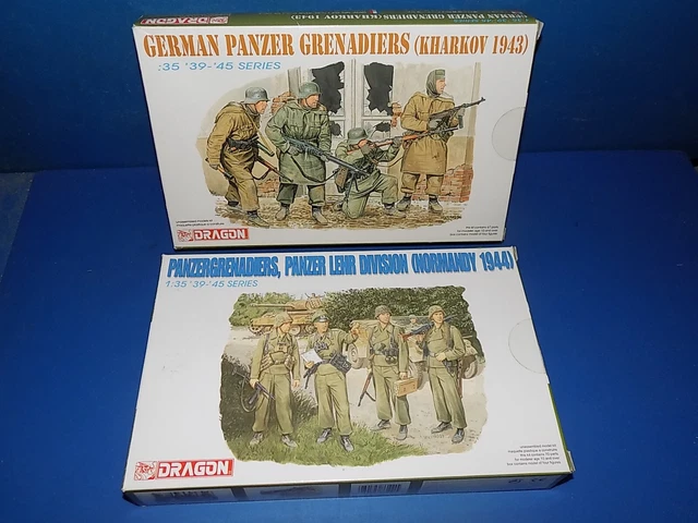 DRAGON 1/35 FIGURES - 6059 Panzer Grenadiers & 6111 Panzergrenadiers ...