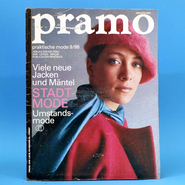 DDR PRAMO 9 1986 Praktische Mode Schnittmuster Jacken Mäntel ...
