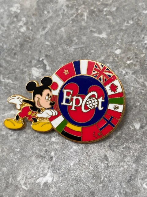 DISNEY WDW MICKEY Mouse Epcot Circle Of Flags Pin Badge £6.99 - PicClick UK