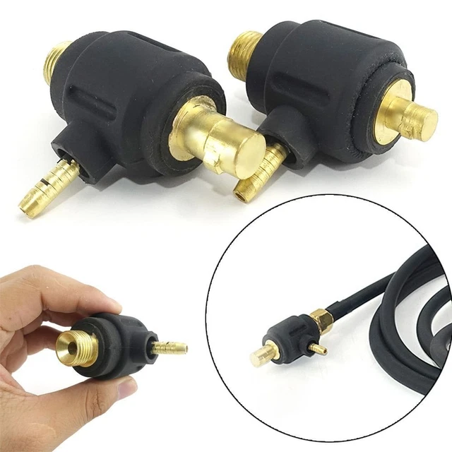 INTEGRATE GAS POWER Connector TIG Torch Adaptor M16x1.5 to 6mm DKJ 35 ...