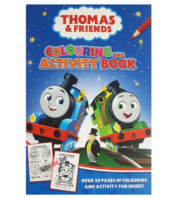 A4 CHILDRENS THOMAS & FRIENDS - COLOURING & ACTIVITY BOOK FOR KIDS ...