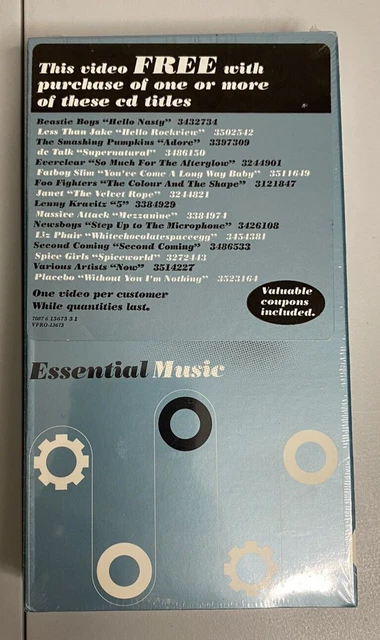 VINTAGE BEST BUY Essential Music US Promo VHS Phair Kravitz - 1999 New ...