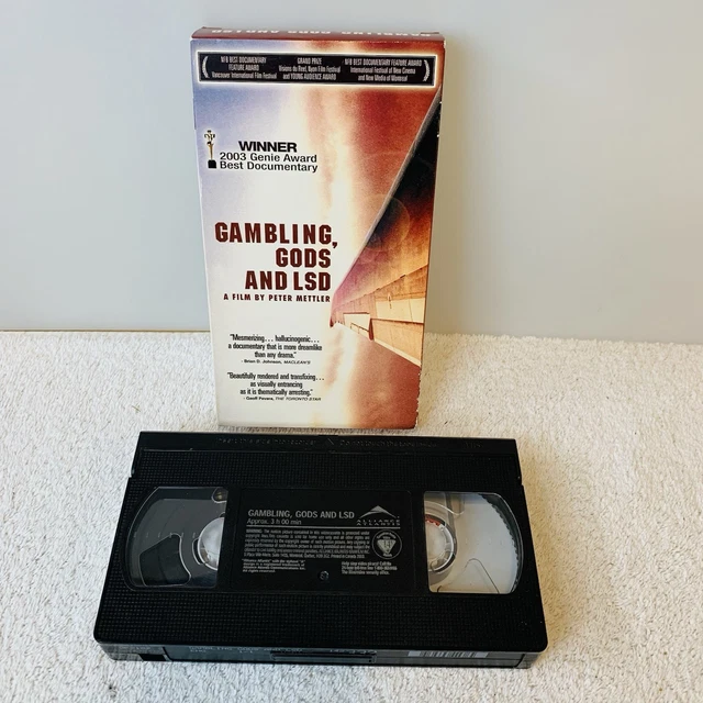 GAMBLING, GODS AND LSD VHS Tape 2001 Cult Documentary NFB Peter Mettler ...