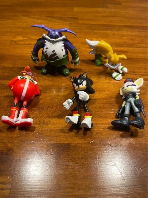 LOT DE 5 figurines Sonic Prime Rare Shadow Big Cat Rouge Tails Eggman ...