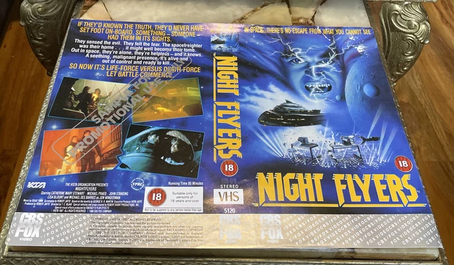 NIGHT FLYERS CBS Fox Vhs Promo Sleeve Only £6.00 - PicClick UK