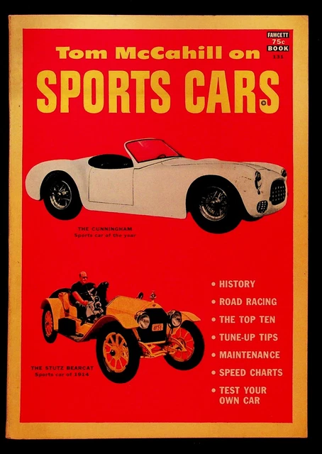 TOM MCCAHILL ON Sports Cars Fawcett Book 131 1951 Cunningham Stutz ...