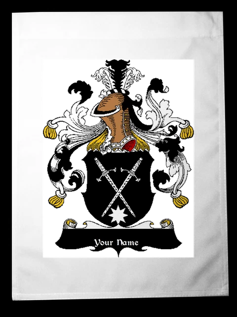DRAPEAU BLASON FAMILLE Crest - Fechter Fechtor Fecter Fecters Fecther ...