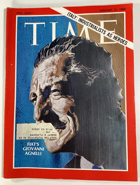 TIME MAGAZINE 1969 Rare Ads Italy FIAT Agnelli Glanzman Nixon WASPS UK ...