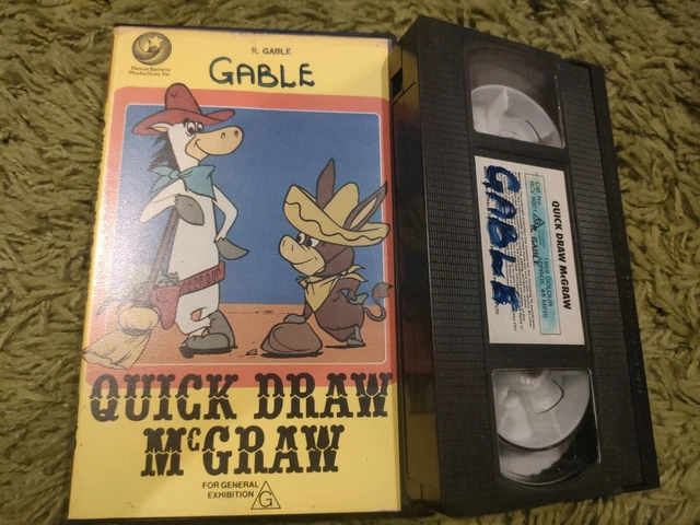 QUICK DRAW MCGRAW VHS Video Hanna Barbera Cartoon $26.42 - PicClick AU