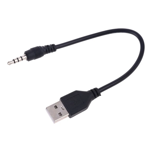 AUX CAR PLUG Jack Converter Adapter USB Male to 3.5mm for MP3 MP4 ...