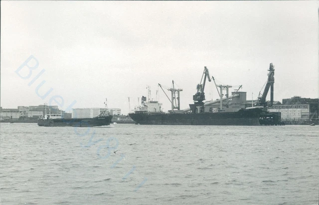 BRITISH MV BOISTERENCE & greek MV Velimahi at silvertown 1993 ship ...