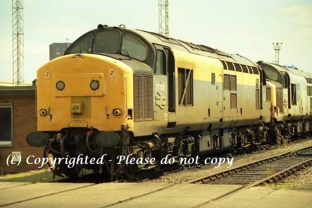 35MM COLOUR NEGATIVE DIESEL RAILWAY CLASS 37 37133 CARDIFF CANTON 1996 ...