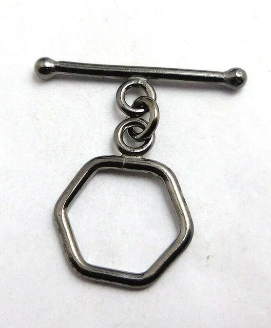 8 SET 16X26MM Solid Copper Bali Toggle Clasp Black Gold Plated 584 Dth ...