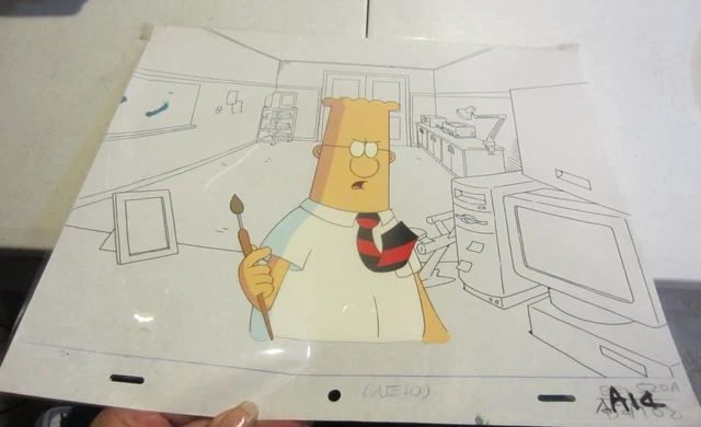 DILBERT ORIGINAL PRODUCTION Cels Original Background Studio Seal ...