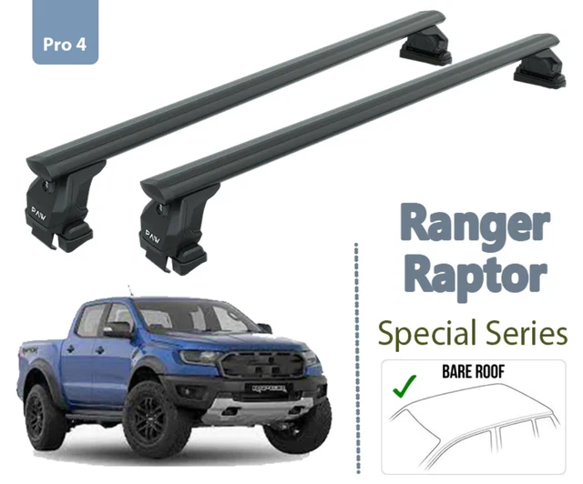 FORD RANGER RAPTOR (T7) Normal Roof Rack Cross Bars Spacial Series ...
