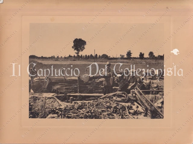 WW2 SOLDATI MVSN DICAT con arma da CONTRAEREA Fotografia militare EUR ...